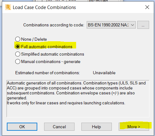 Robot Structural Analysis 2023 Help | Load cases missed while automatic combinations generation ...