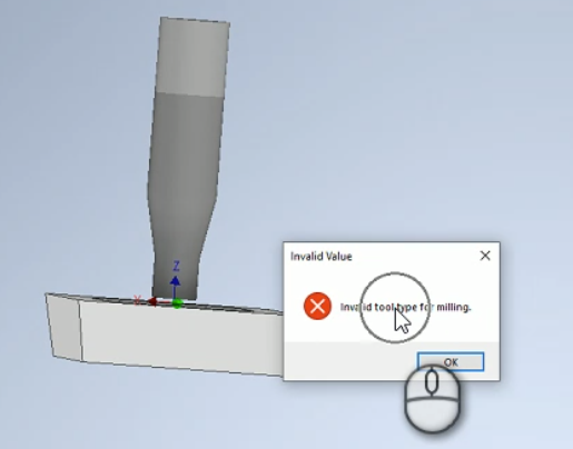 在Inventor CAM中，用户定义的刀具可用于自适应3D铣削