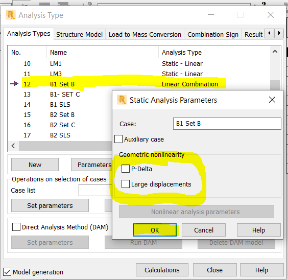 No results for model calculated in Robot Structural Analysis