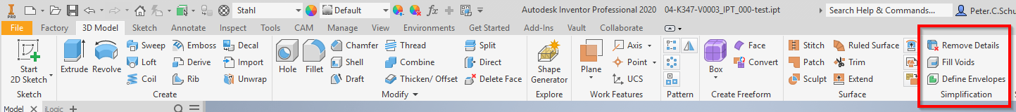 Cannot Simplify An Assembly As Expected In Inventor 8567