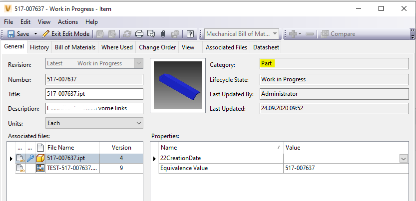 How to assign item category when assigning an item from a file for the first time in Vault