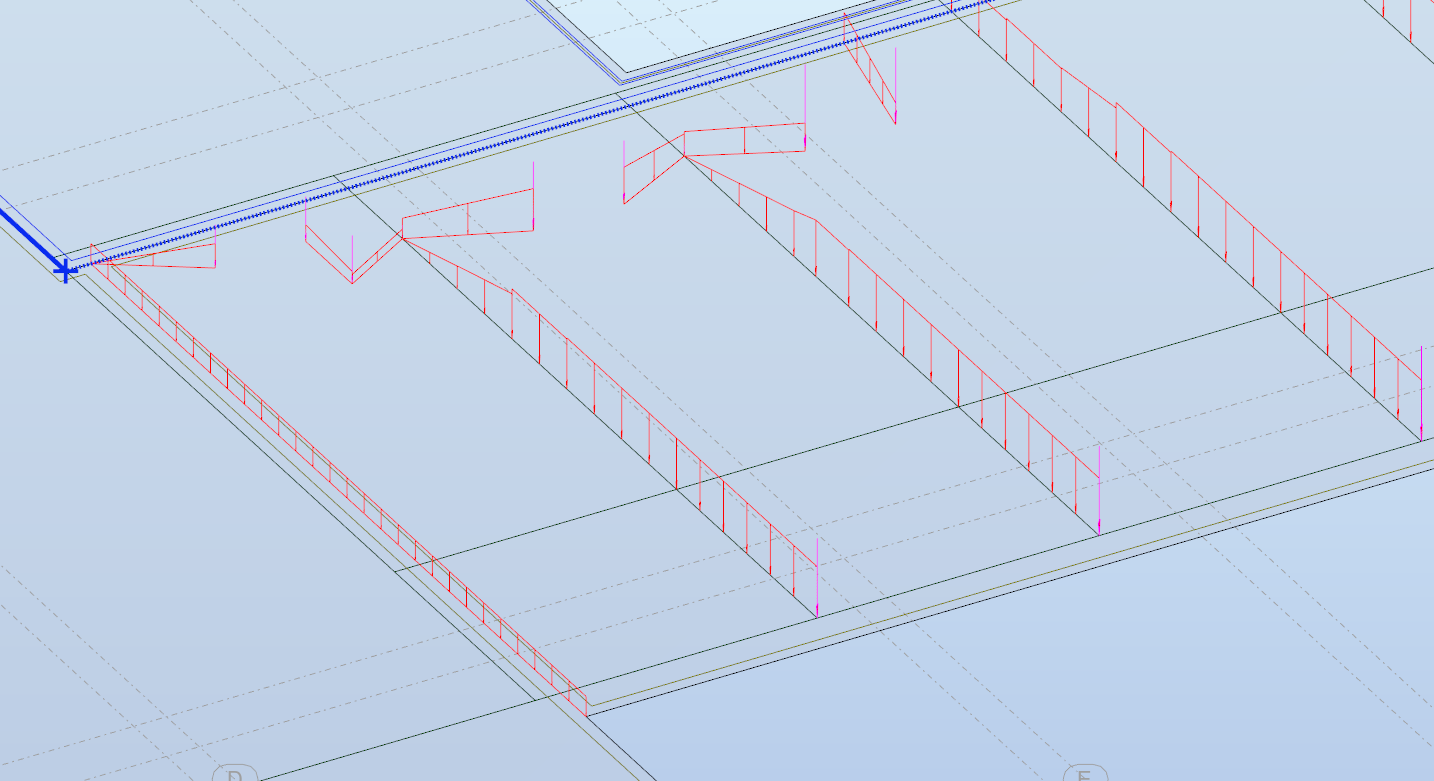 Incorrect forces distribution from cladding or panels in Robot Structural Analysis