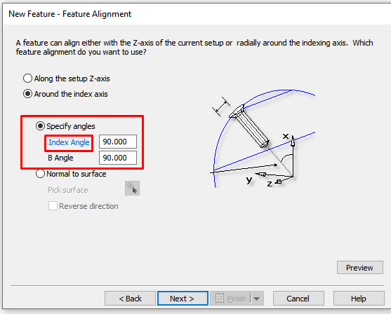 如何使用 FeatureCAM TurnMill 中的交互式特征识别功能识别绕分度轴的特征