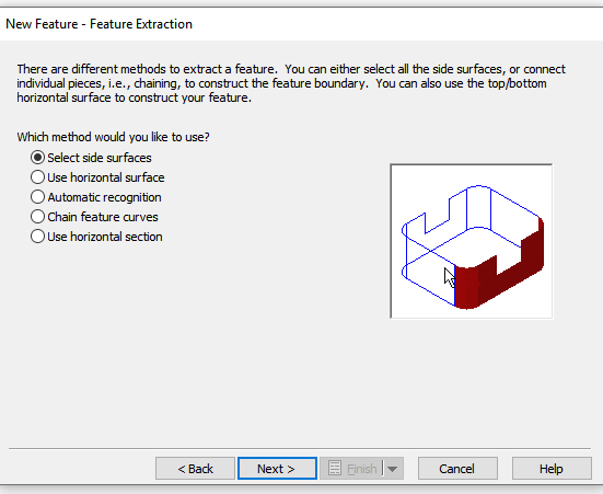 How to recognise features around the index axis using Interactive Feature Recognition in ...