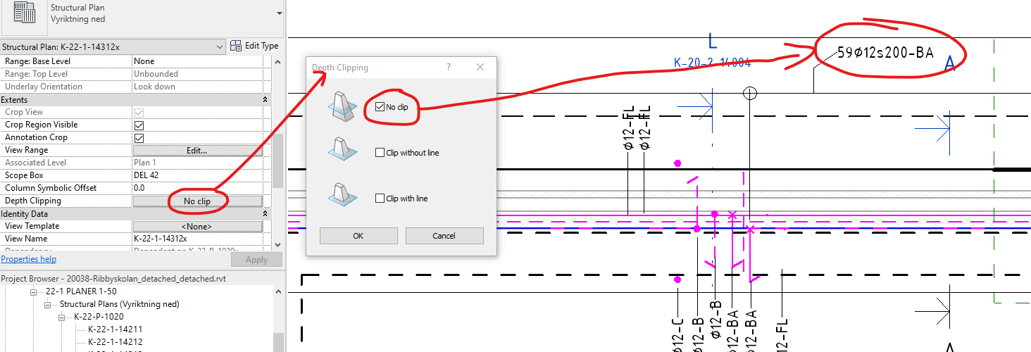 Multi-rebar annotation not placed automatically or "A serious error has occurred..." while ...