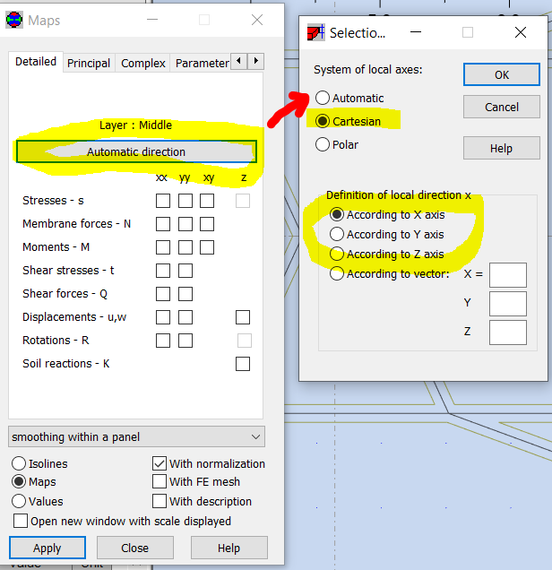 Inconsistent bending moment maps for slab or wall divided in separate ...