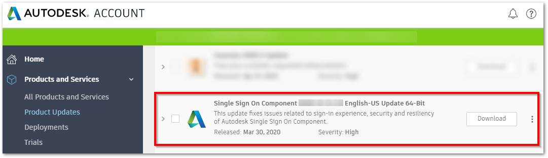 单击“使用 Autodesk ID 登录”后，Autodesk 程序版本 2020 或更高版本发生崩溃