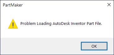 "Unable to read ..." appears while import Inventor 2021 file in PowerMill, PowerShape or PartMaker