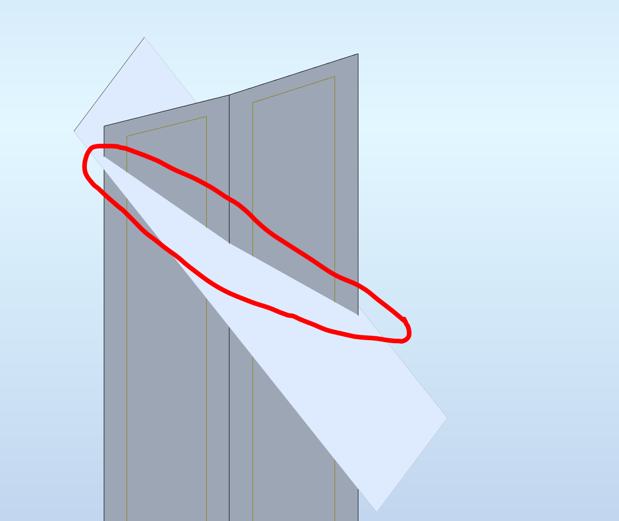 How to mesh intersecting panels in Robot Structural Analysis