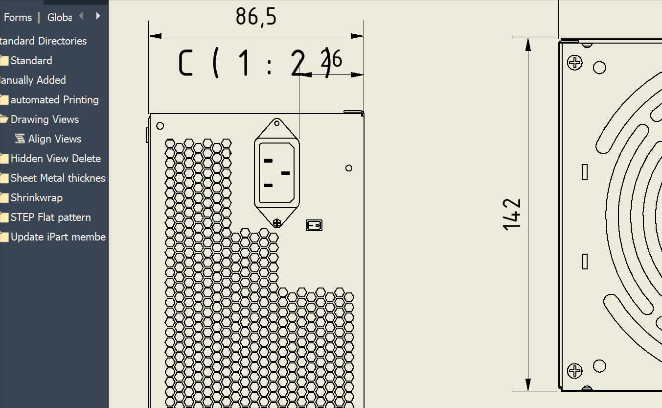 How To Align Two Or More Drawing Views In Inventor Using Model Edges As