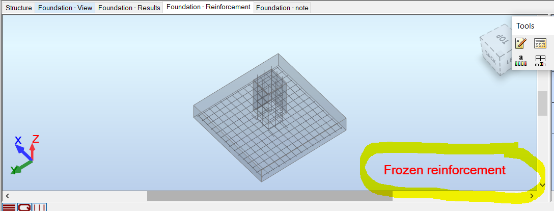 How to remove the Frozen reinforcement status for RC member provided reinforcement in Robot ...
