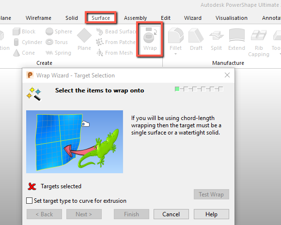 How to add 3D texture to a solid in PowerShape.