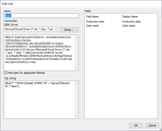 Despite the correct link settings in DataTools, the additional tab is not displayed in the ...