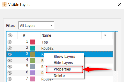 How to customize layer properties and colors in Autodesk Fusion Electronics