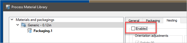 "There is no packaging available." when creating a new nest study in ...