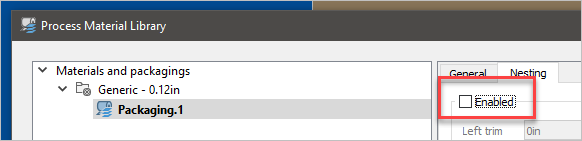 "There is no packaging available." when creating a new nest study in ...