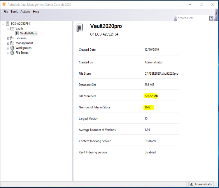 How to find the amount and size of all files in a Vault? | Vault ...