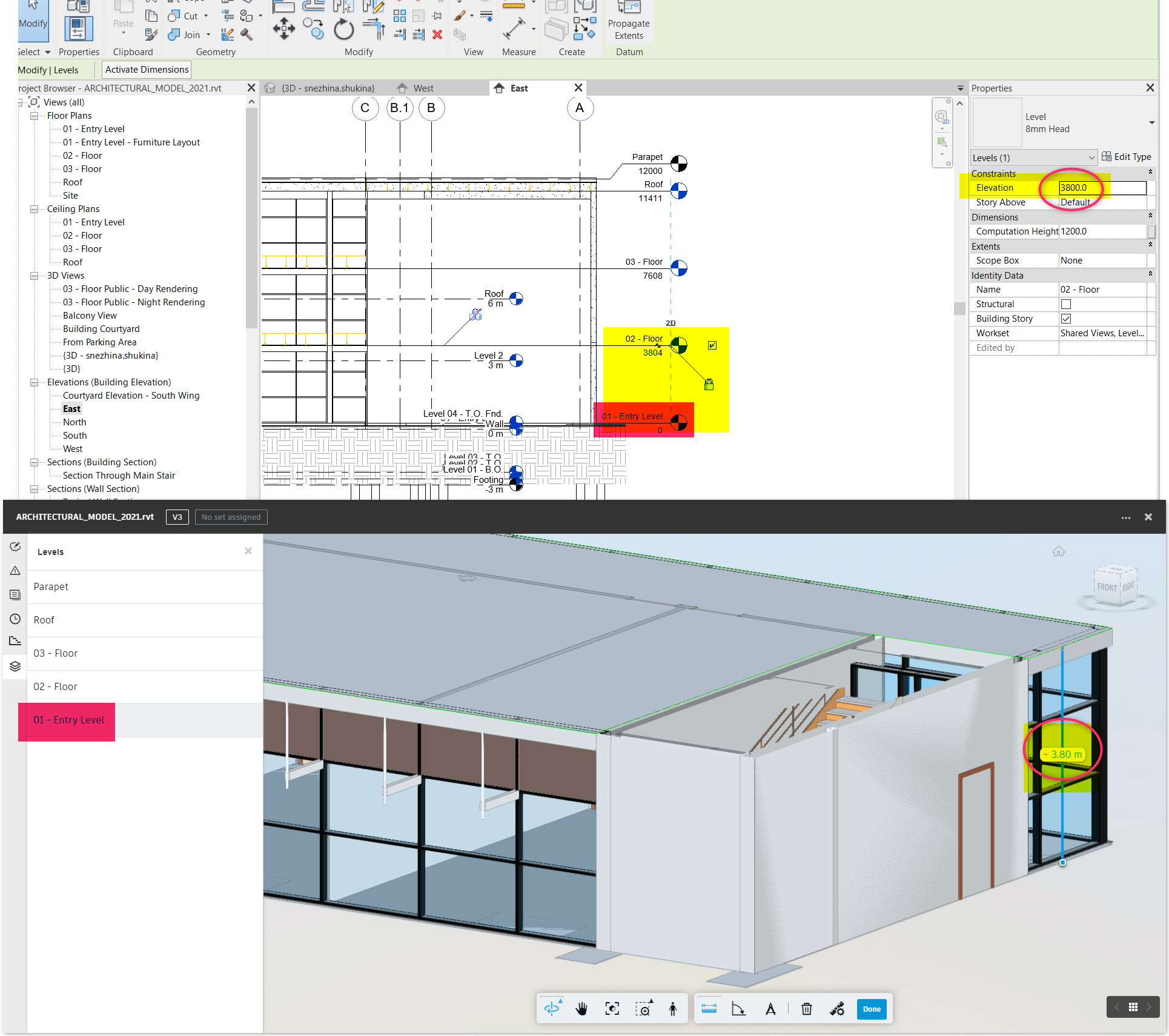 Revit Level boundary box setup for the BIM 360 Viewer