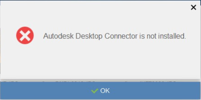 "Autodesk Desktop Connector is not installed" when trying to create a 3D project in ReCap Photo