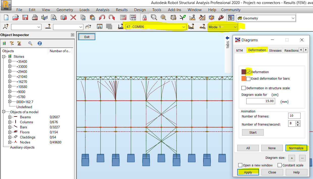 Unexpected low critical load coefficient while global buckling calculation in Robot Structural ...