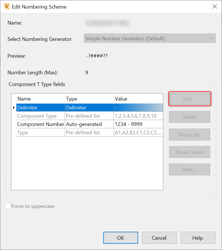 Unable to edit file or item numbering scheme in Vault