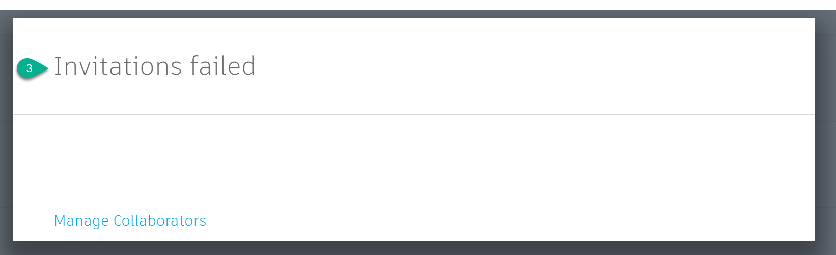 "Invitations failed" when trying to invite member to a Fusion Team project