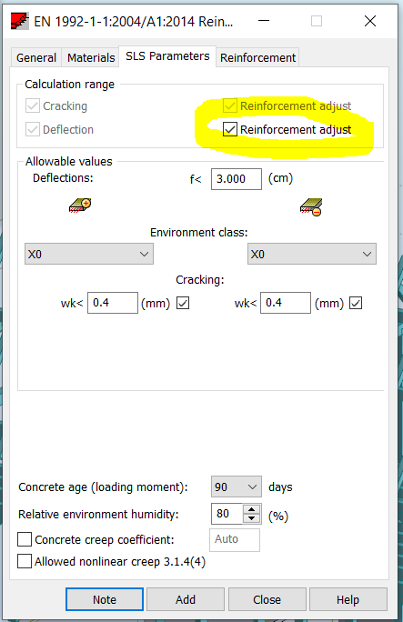 Too large reinforcement area and too large deflection while concrete ...