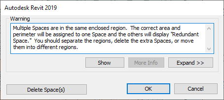 "Multiple Spaces are in the same enclosed region..." while trying to ...