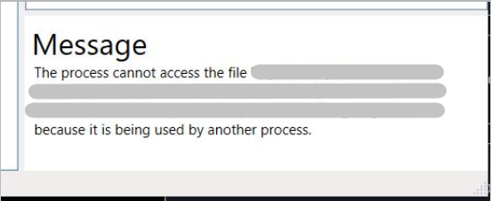 "The process cannot access the file" when saving file to BIM 360 Drive ...