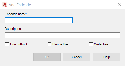How to create an end code in AutoCAD Plant 3D