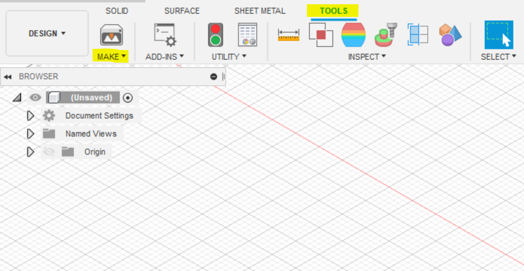 Slicer is missing from the new user interface in Fusion 360