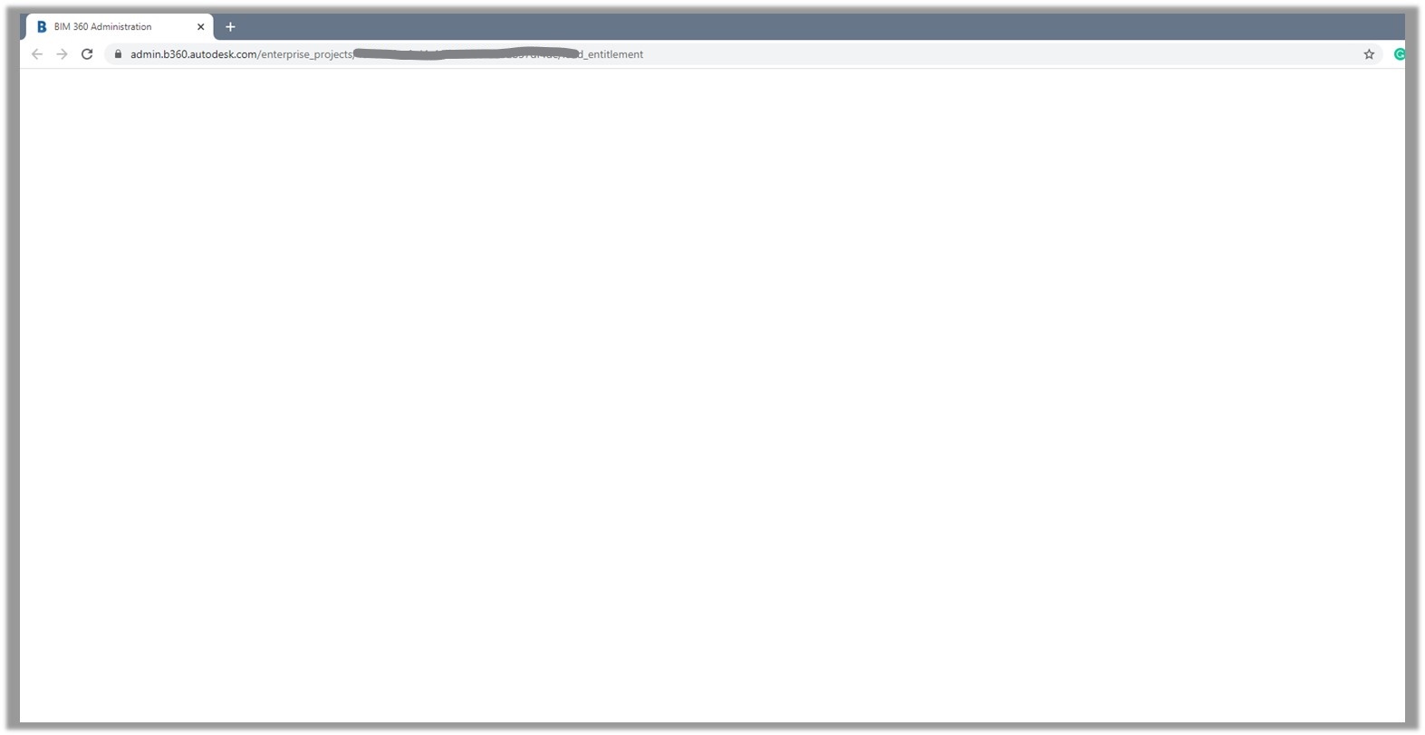 A blank web page is shown after clicking the activation link in a BIM ...