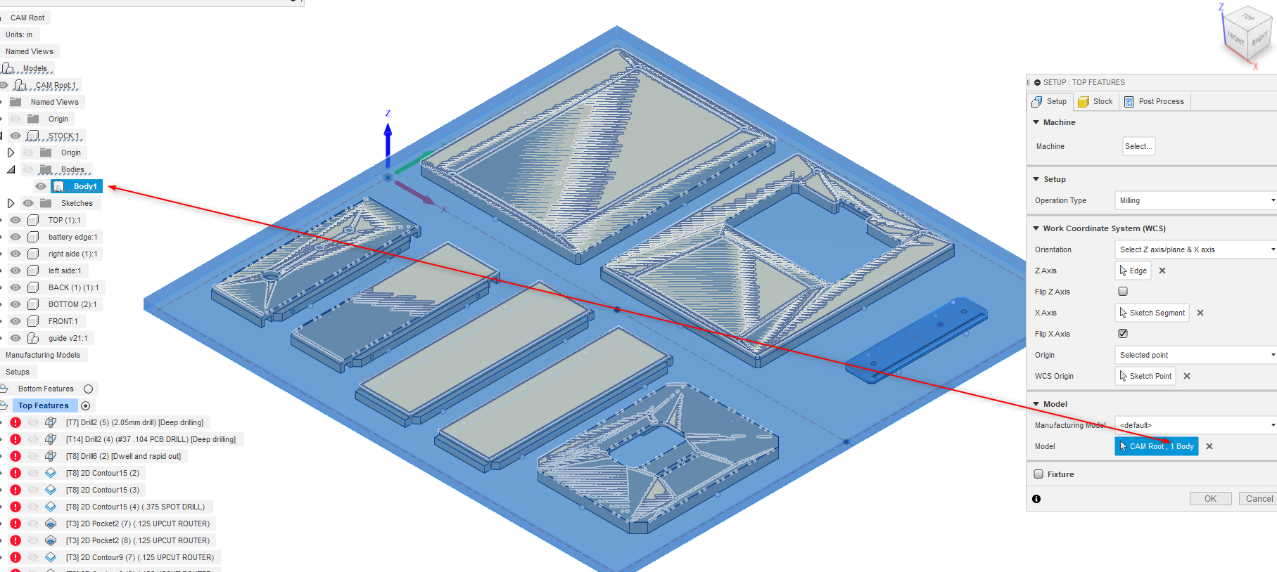 Unable to create 2D Chamfer toolpath in Autodesk Fusion