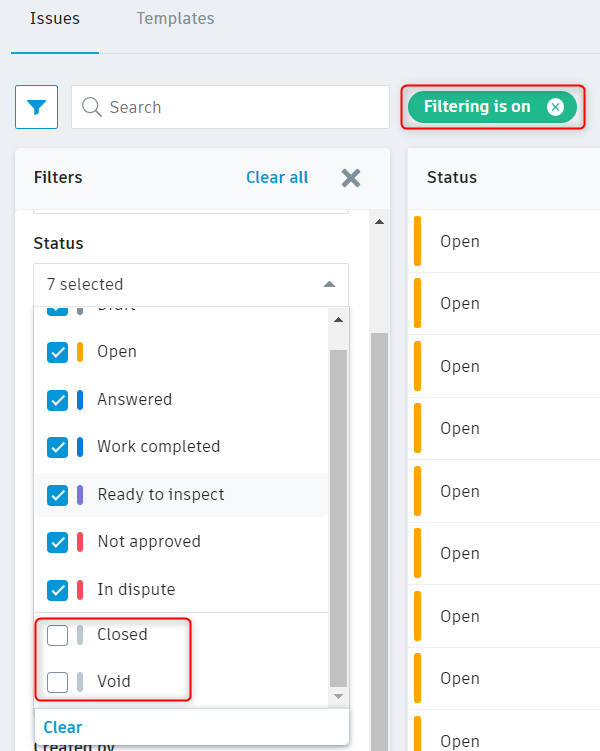 Unable to save filter settings in BIM 360 Document Management and Field ...