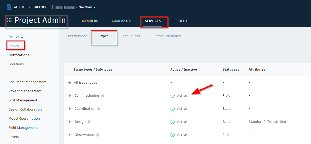 Blank screen when trying to create a new Issue in the BIM 360 web interface