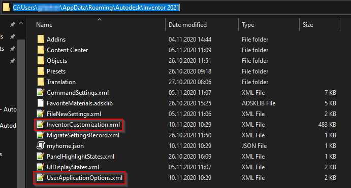 How to distribute Inventor Application Options and Customize settings across multiple users