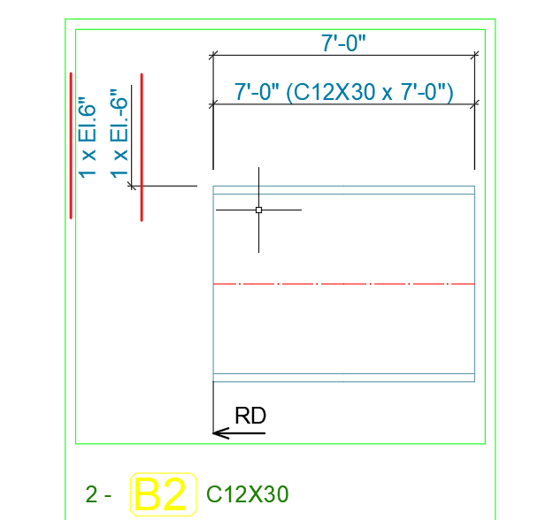 Different Elevation labels for similar beams in Advance Steel ...