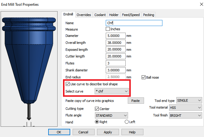 How to create a custom form tool in FeatureCAM