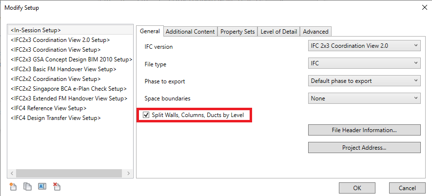 Wall profile is not correct after IFC Export using Split walls, columns, ducts by Level option