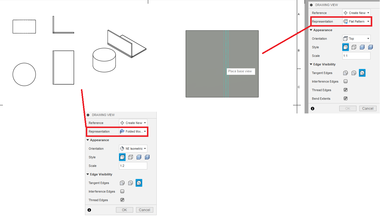 Is it possible to have the folded and the unfolded sheet metal view in ...