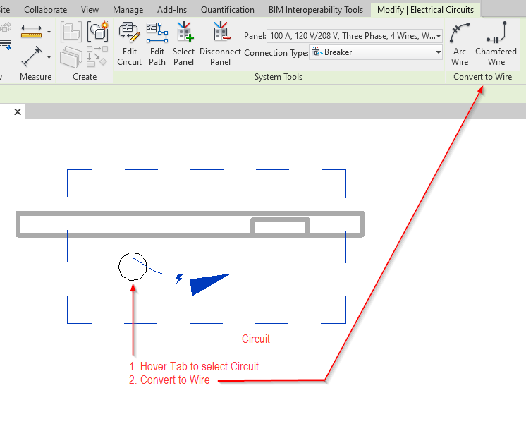 无法在 Revit 的设计选项中手动创建导线