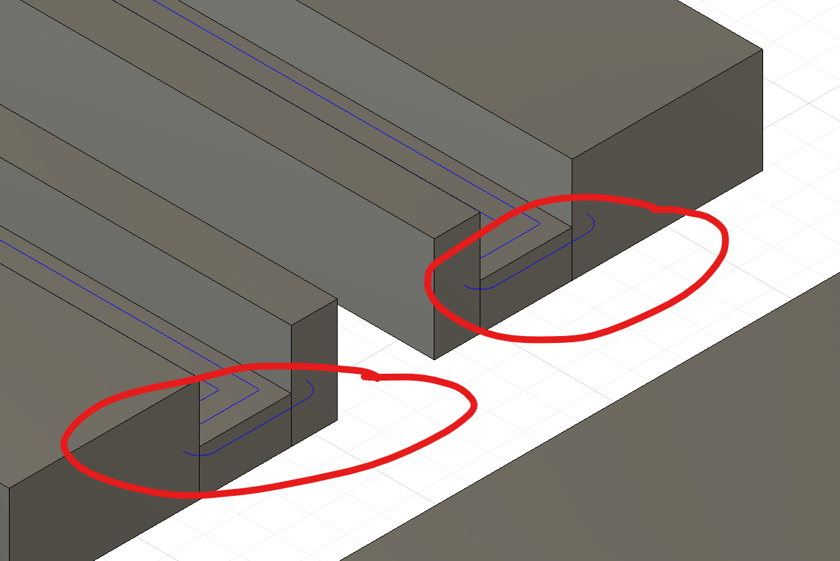 2D Pocket machines outside selection in Fusion