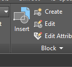Unable to insert blocks from the Ribbon pull-down in AutoCAD