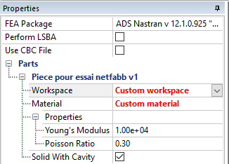 Adding material to the Optimization Utility in Netfabb
