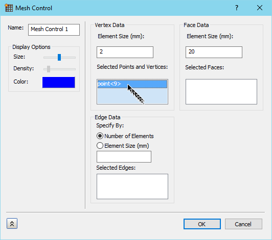 Mesh Fails With Mesh Control Point On Surface Of Model In Inventor Nastran