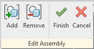In "Edit Group" or "Edit Assembly" mode, Finish and Cancel buttons are missing from Revit ribbon