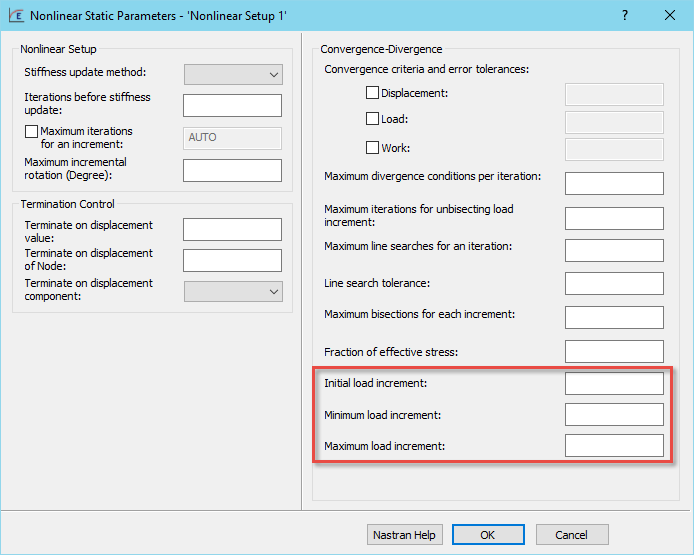 Understanding convergence in a Nastran nonlinear analysis