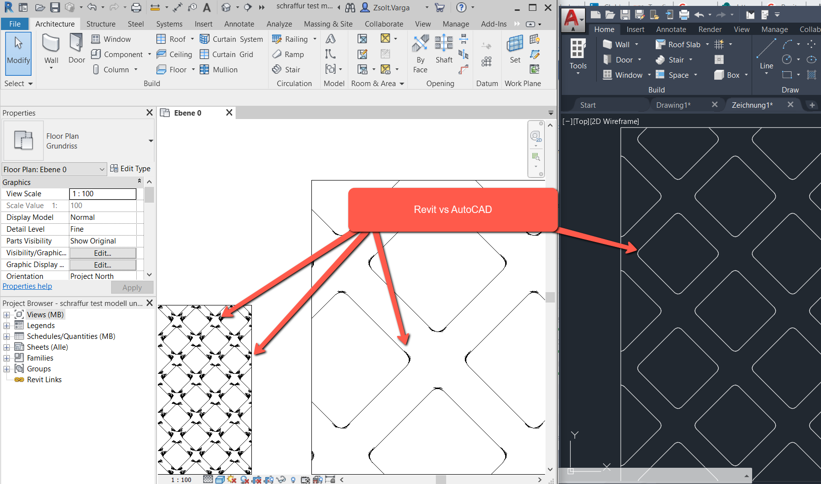 Display Issue Of A Custom Hatch Pattern Imported From PAT File In Revit