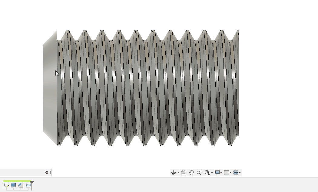 Creating a thread on a chamfered cylinder leads to incorrect thread ...