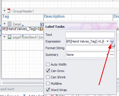 How to have two properties listed in just one column in the Report ...